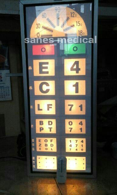 Jual Alat Periksa Tes Kaca Mata Minus Rabun Snellen Remote Kacamata ...