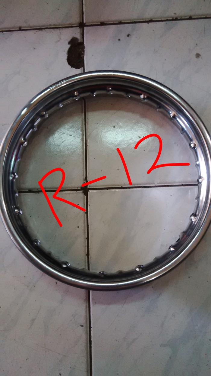 Jual velg ring 12 mini trail lubang / ruji / jari 32 bahan besi - Kota ...