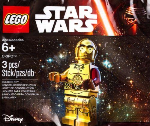 Jual LEGO Star Wars-5002948 C-3PO Polybag Robot Minifigure C3PO Red Arm ...