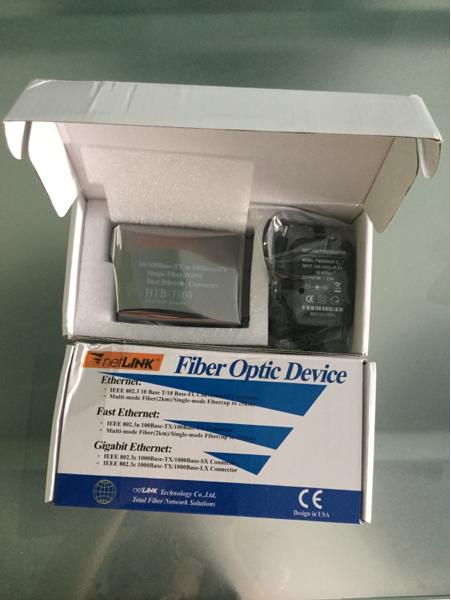 Jual HTB-3100 25km single fiber mode transceiver optical media ...