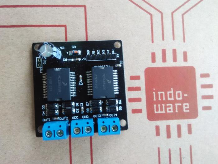 Jual Dual MC33886 Motor Driver Module modul dua ic mc33886 dua motor driver - Kota Semarang ...