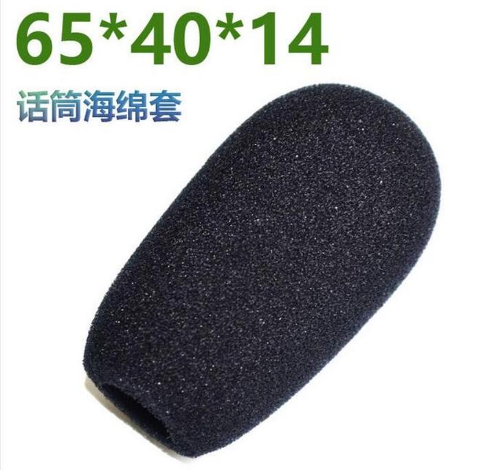 Jual Busa mic Foam headset 6.5cm microphone windscreen condenser hitam ...