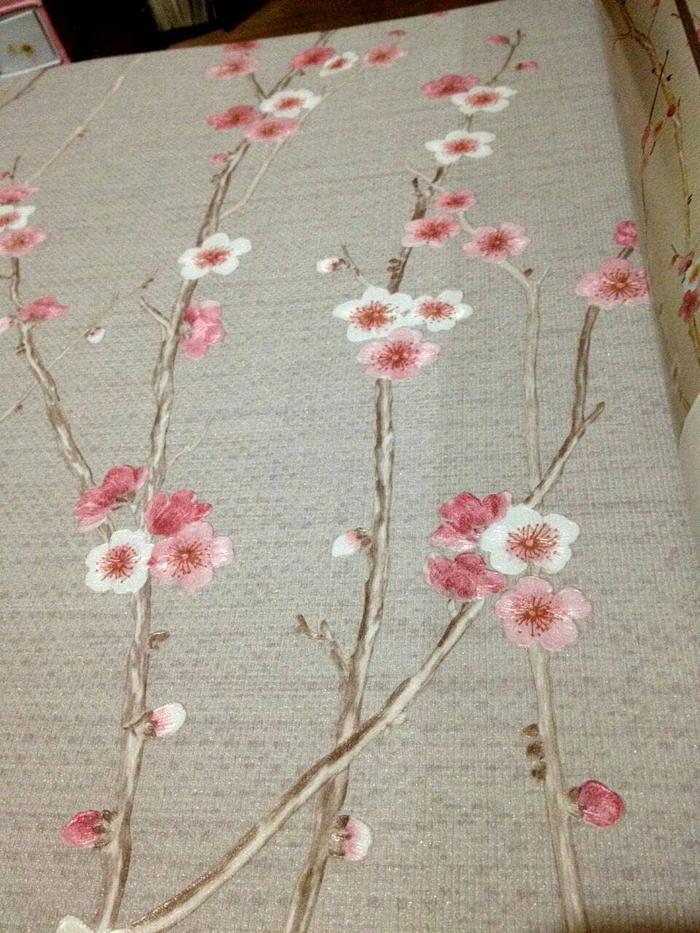 Jual Wallpaper Dinding Motif Ranting Warna Abu Elegan - Jakarta Utara ...