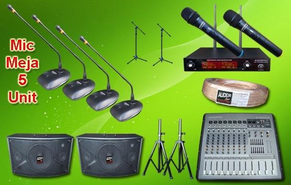 Jual Paket Sound System Ruang Rapat dengan 5 Microphone meja - Kab ...