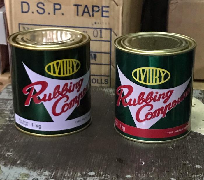 Jual Rubbing Compound 1 kg, Kompon Merah/Putih, ASLI DAN MURAH - Putih ...