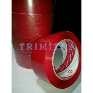 Jual SELOTIP / ISOLASI / LAKBAN DAIMARU WARNA MERAH PLASTIK OPP 100 METER - Kota Surabaya ...