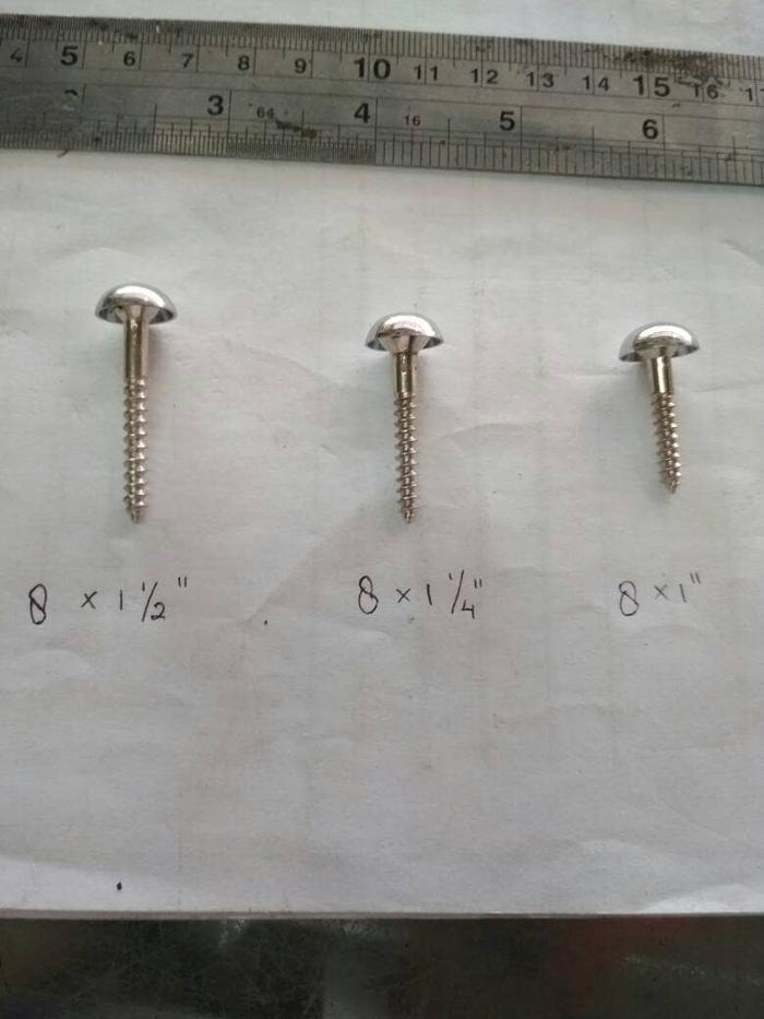 Jual SKRUP CERMIN SOLA 8X11/2" INCH / SKRUP KACA 11/2 / SKRUP PAYUNG ...