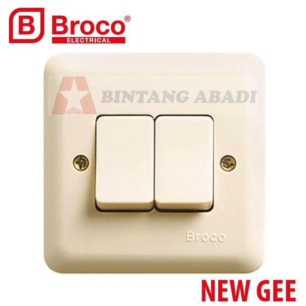 Jual Broco Saklar Seri IB Inbow New Gee Cream 6622 U / Double Switch ...