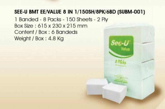 Jual Pop Up / Bathroom Multipurpose Tissue See-U 150SH 8in1 ( SUBM-011 ...