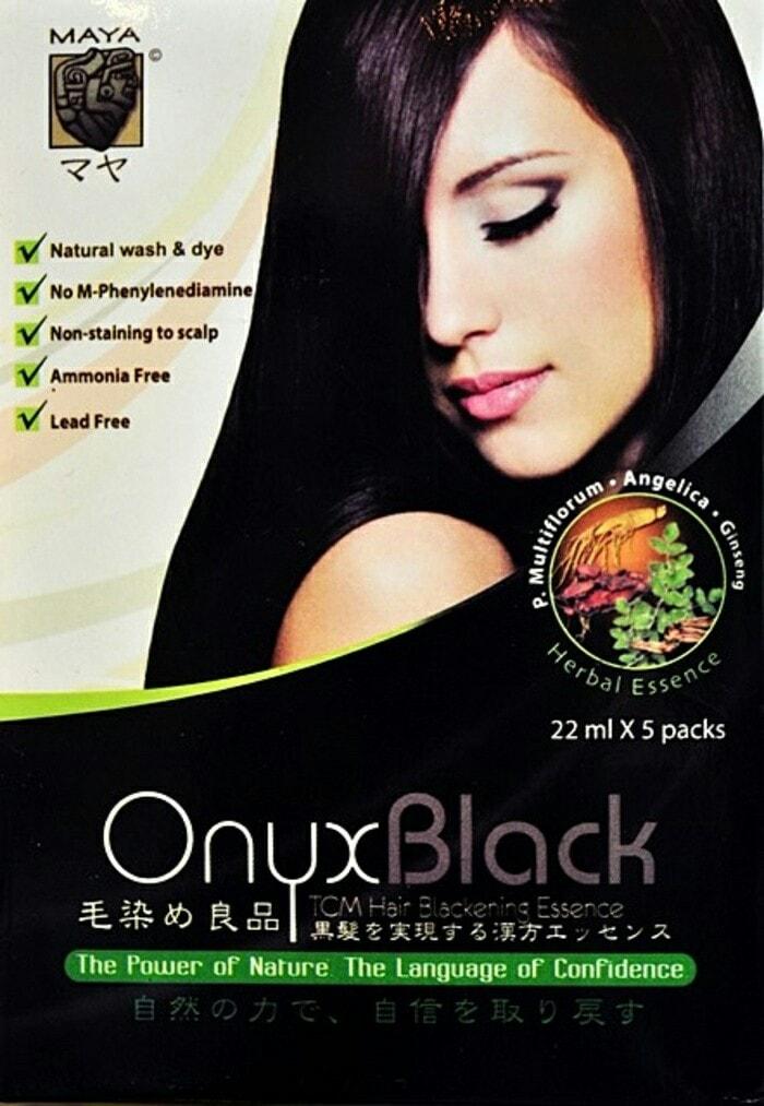 Jual MAYA ONYX HERBAL SHAMPOO BLACK /CAT RAMBUT HITAM 1BOX=5SACHET/ PER ...