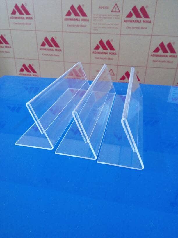 Jual Name Tag Holder,Tempat Nama Meja Acrylic uk 6.5 x 30 cm - Jakarta ...