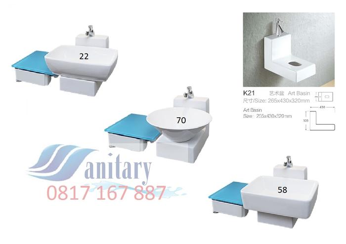 Jual BRACKET WASHTAFEL K21 PLANK CERAMIC PL005 SET + WASTAFEL K22/K58 ...
