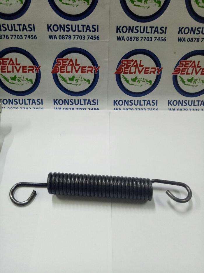 Jual Per / Spring Tarik baja Kawat 3 mm OD 18 mm L 140 mm ujung ...