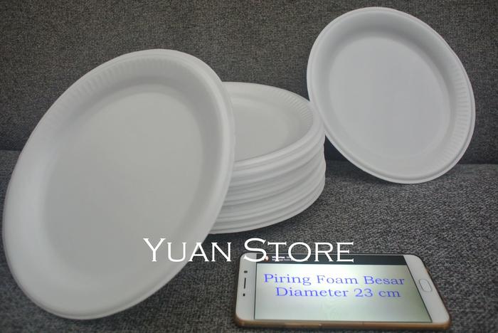 Jual Piring Foam Besar | Piring Large | Piring Makan Besar | Sterofoam ...