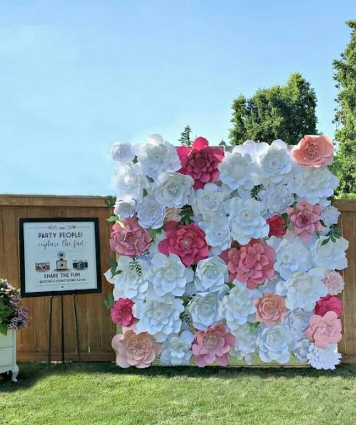 Jual PAPER FLOWER (PAKET 40 PCS )GIANT PAPER FLOWER /BACKDROP/PHOTO ...