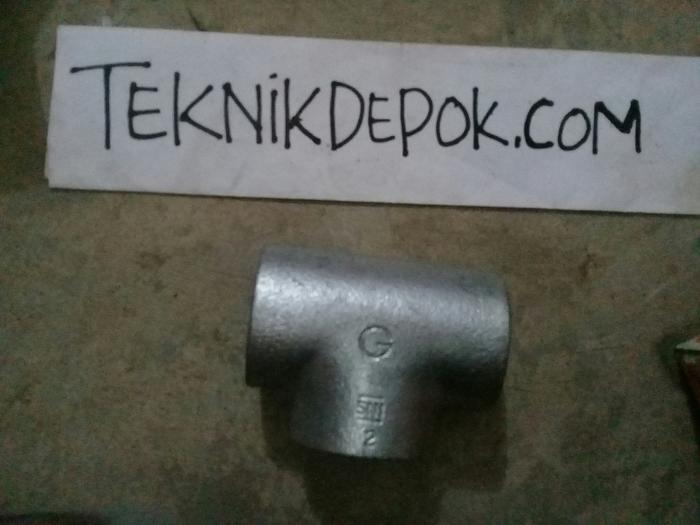 Jual tee besi 1 1/2 inch sambungan pipa T besi sambungan air - Kota ...