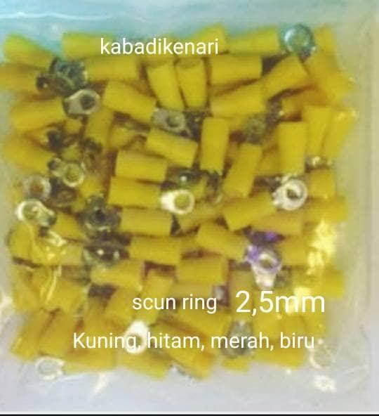Jual KABEL SKUN RING 2,5MM/SEPATU CABLE SCUN 2.5MM/CABLE LUG NYAF PANEL ...