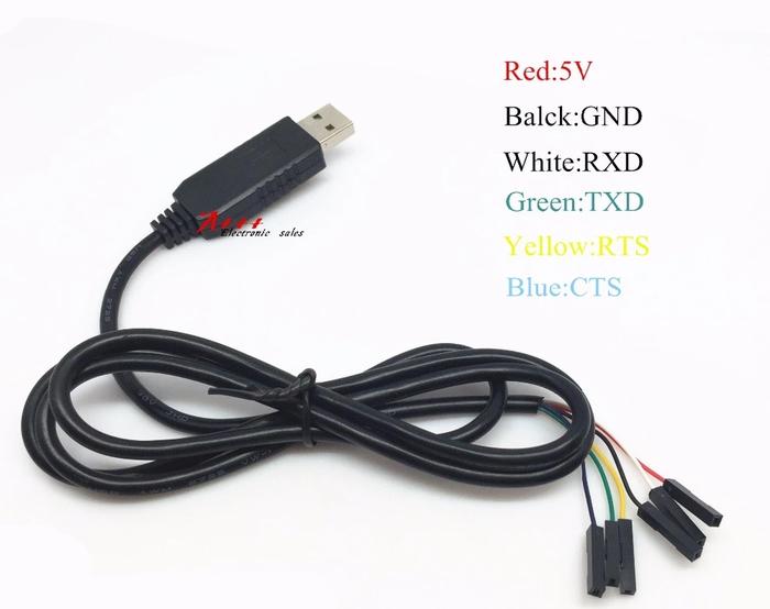 Jual FTDI FT232 Cable USB to RS232 Serial TTL Converter FT232RL 6pin ...