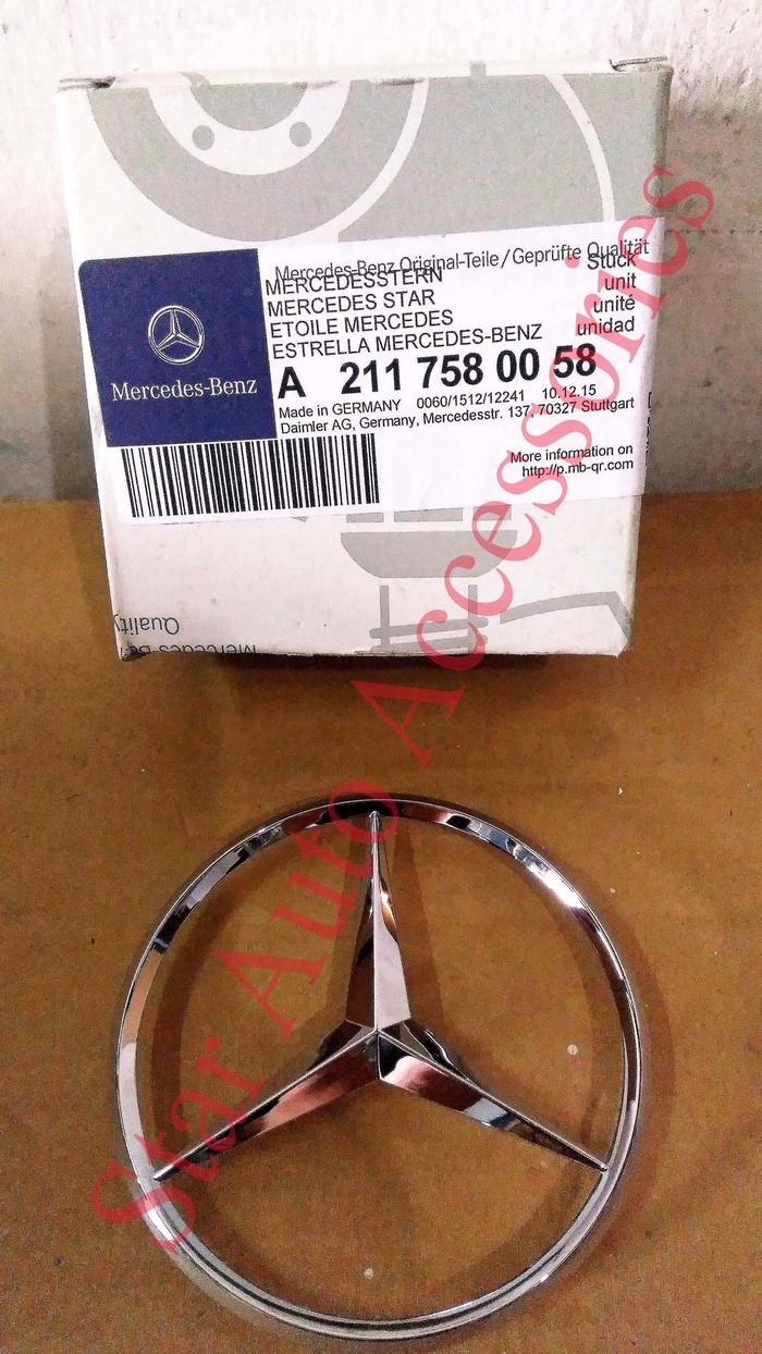 Jual Emblem / Lambang Bagasi Bintang Mercedes Benz W211 Original ...