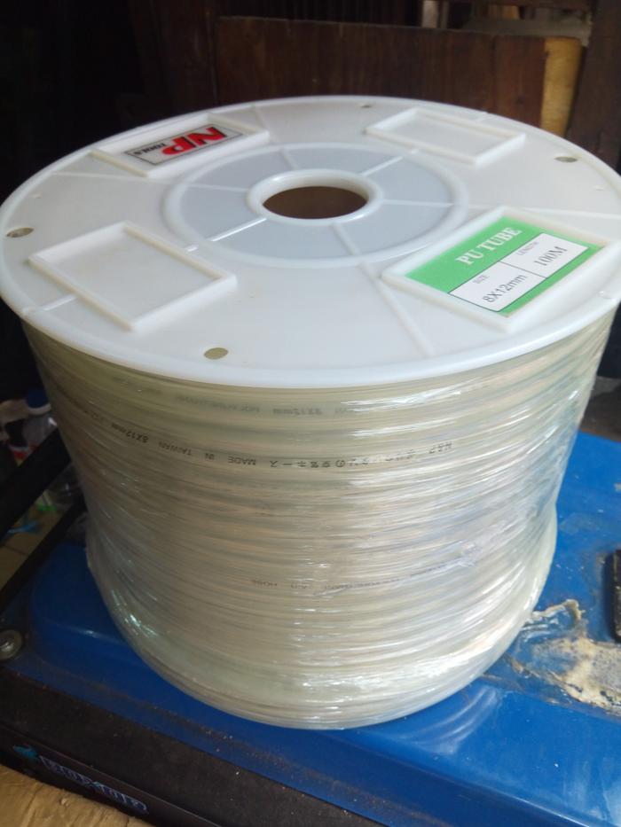 Jual PU TUBE Pneumatic Hose 8x12 mm Bening - NP Tools Polyurethane Air ...