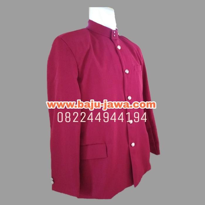 Jual Baju Basofi Merah Maroon - Kota Malang - baju jawa | Tokopedia