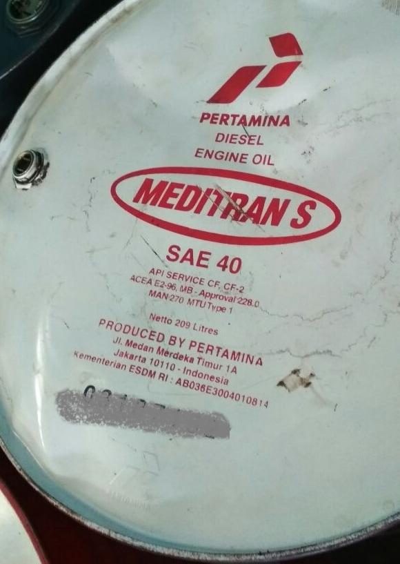 Jual Pertamina Meditran Sae S 40 / S40 drum 209L - Jakarta Timur ...