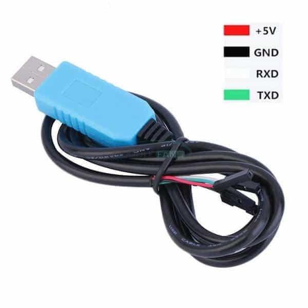 Jual USB to UART TTL Cable Module 4p 4 pin RS232 Converter PL2303 PL2303HX - Kab. Pasuruan - JV ...