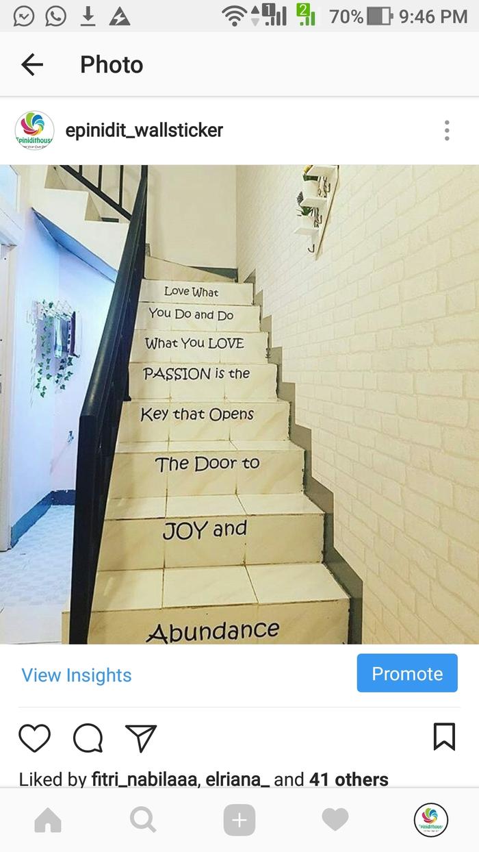 Tangga Quotes Highly Immersive Programme (Hip) Stairs Stickers Keys To
