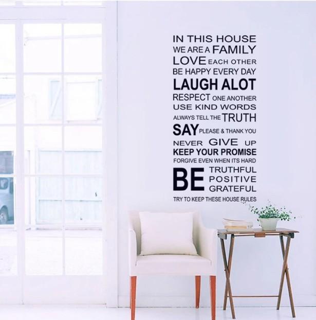 Jual wallpaper sticker dinding suku kata kalimat stiker alfabet ...