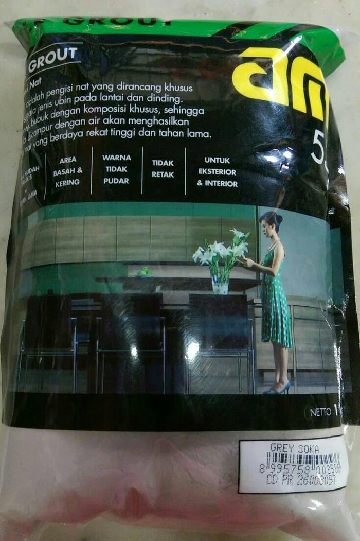 Jual AM 53 ABU ABU TILE GROUT / SEMEN KERAMIK PENGISI NAT GREY SOKA ...