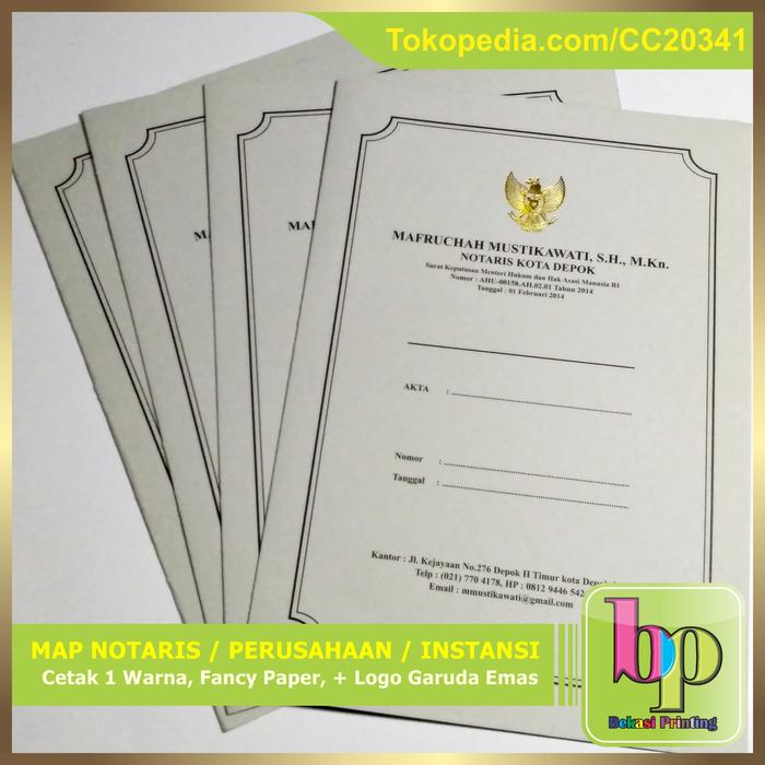 Jual Cetak Map Notaris / Pengacara / Advokat + Logo Garuda Emas - Kota ...