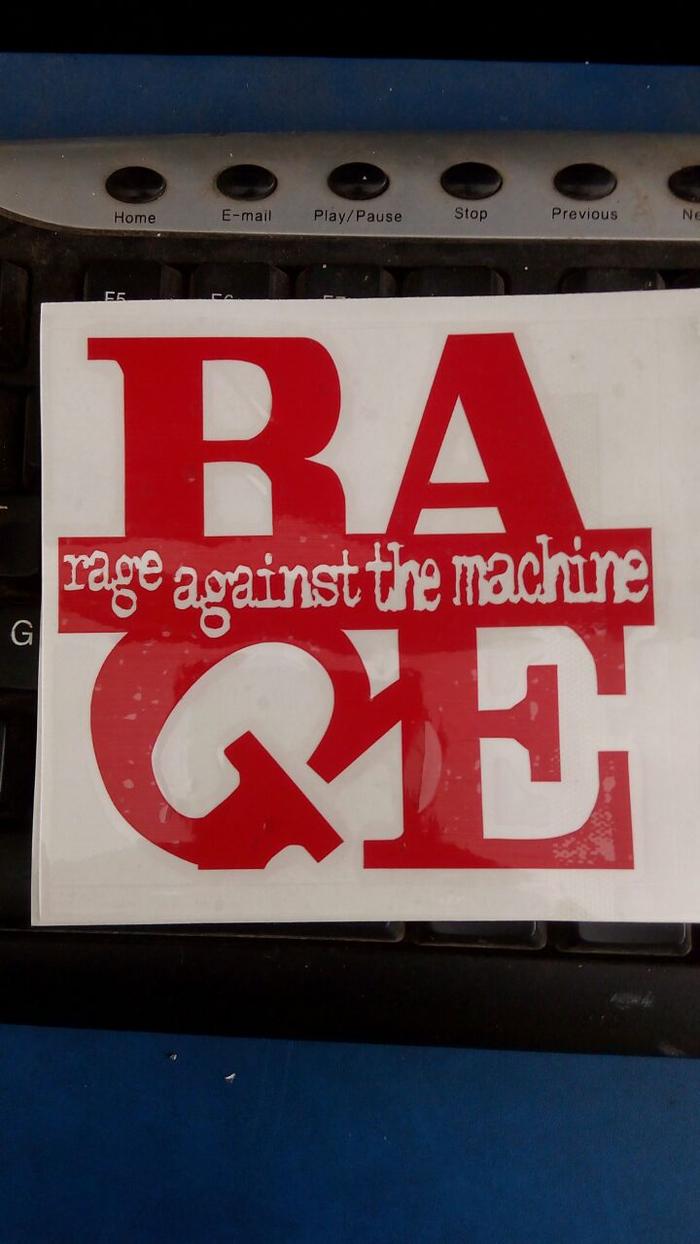 Jual cutting sticker band rage against the machine RATM - Kota Depok ...