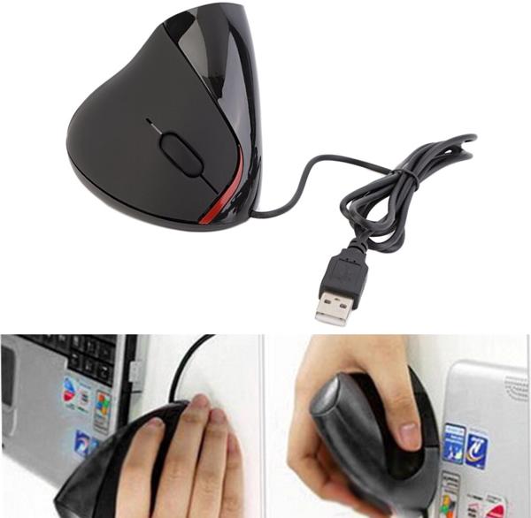 Jual Ergonomic 5D Design USB Vertical Optical Mouse With 5 Function ...
