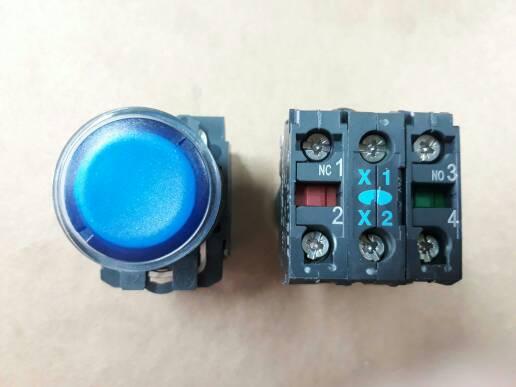 Jual SCHNEIDER PUSH BUTTON LAMP BIRU PLASTIK XB5AW36B5 XB5AW36G5 ...