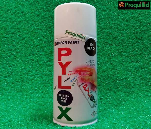 Jual Cat Semprot PYLOX / PILOX 109 Black / Hitam 300 CC - NIPPON PAINT ...