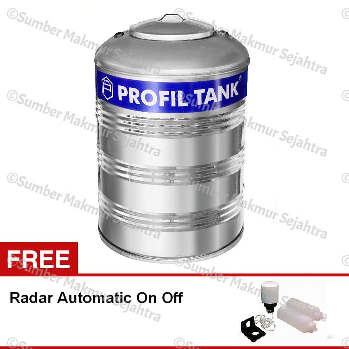 Jual Tangki Air Stainless Profil Datar PS 550 D Toren Tandon 400 Liter ...