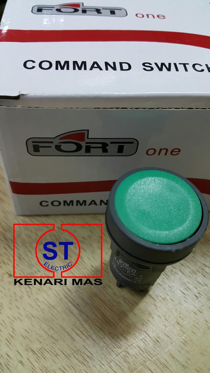 Jual Push Button Switch Fort 22mm XB7EA /XB7-EA / XB7. FORT HIJAU / NO ...