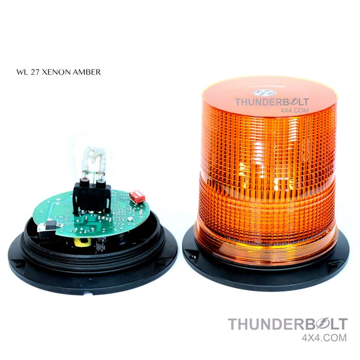 Jual LAMPU ROTARY,WARNING LIGHT, BEACON LIGHT, WL-27 XENON AMBER/BLUE ...