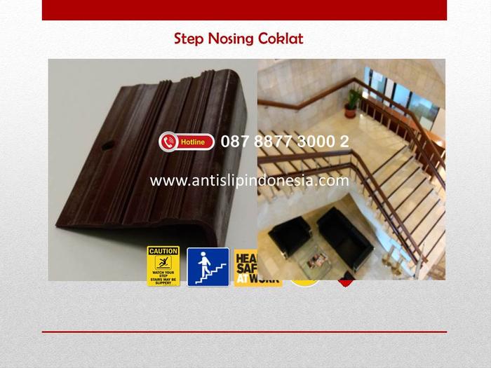 Jual Step Nosing Rubber / stair Nosing / Lis karet Tangga Coklat Polos - Kota Tangerang - Anti ...