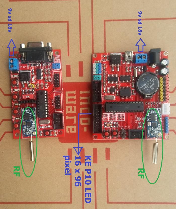 Jual Control Stopwatch counter Down dan jam digital untuk P10 LED ...