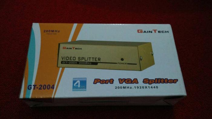 Jual Gain Tech VGA/Video Splitter 4 Port GT-2004 Original - Kab. Garut ...
