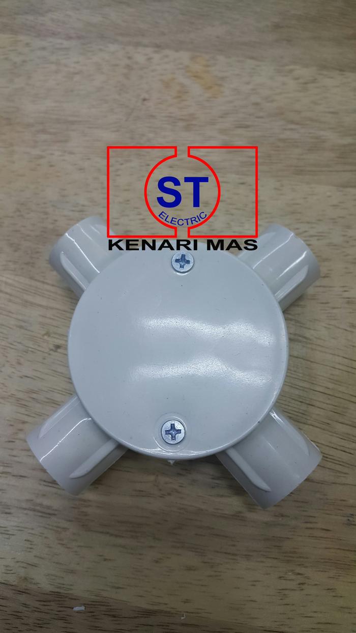 Jual T dus / Tdus / Tedus 20mm CABANG 4 POLOS Putih - Jakarta Pusat ...