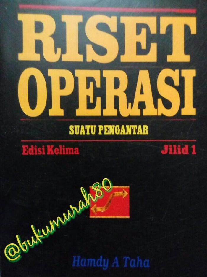 Jual buku Riset Operasi jilid 1 - Kota Yogyakarta - bukumurah80 | Tokopedia
