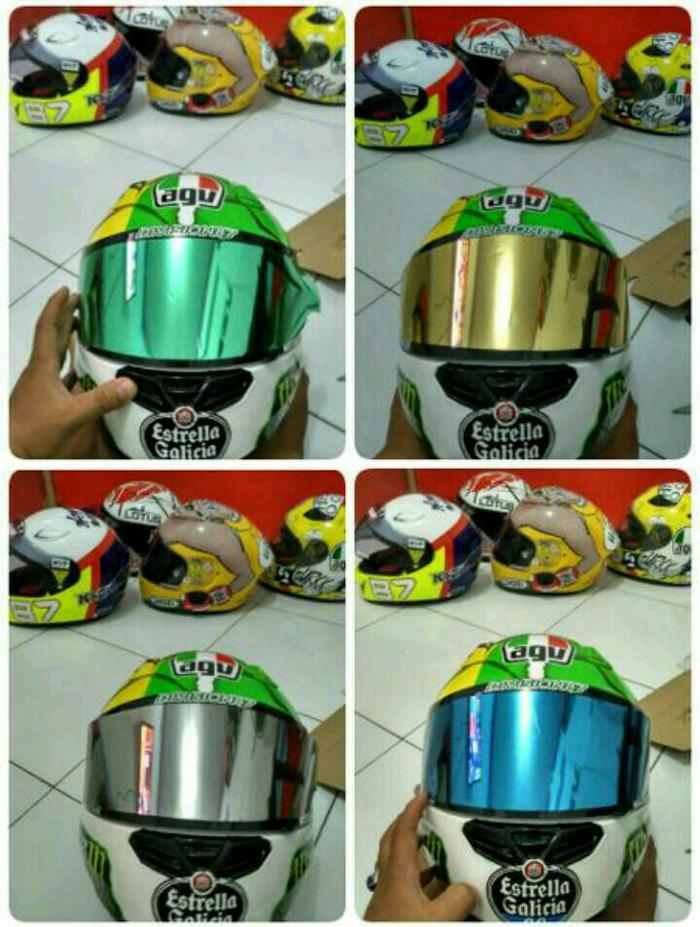 Jual paketan tear off dan tear off post kbc c5 visor flat helm kyt helm ...