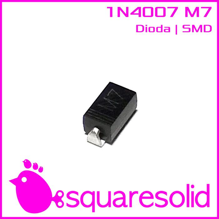 Jual DIODA 1N4007 M7 1A 1000V DIODE 1N 4007 400x DO214AC - SQUARESOLID ...