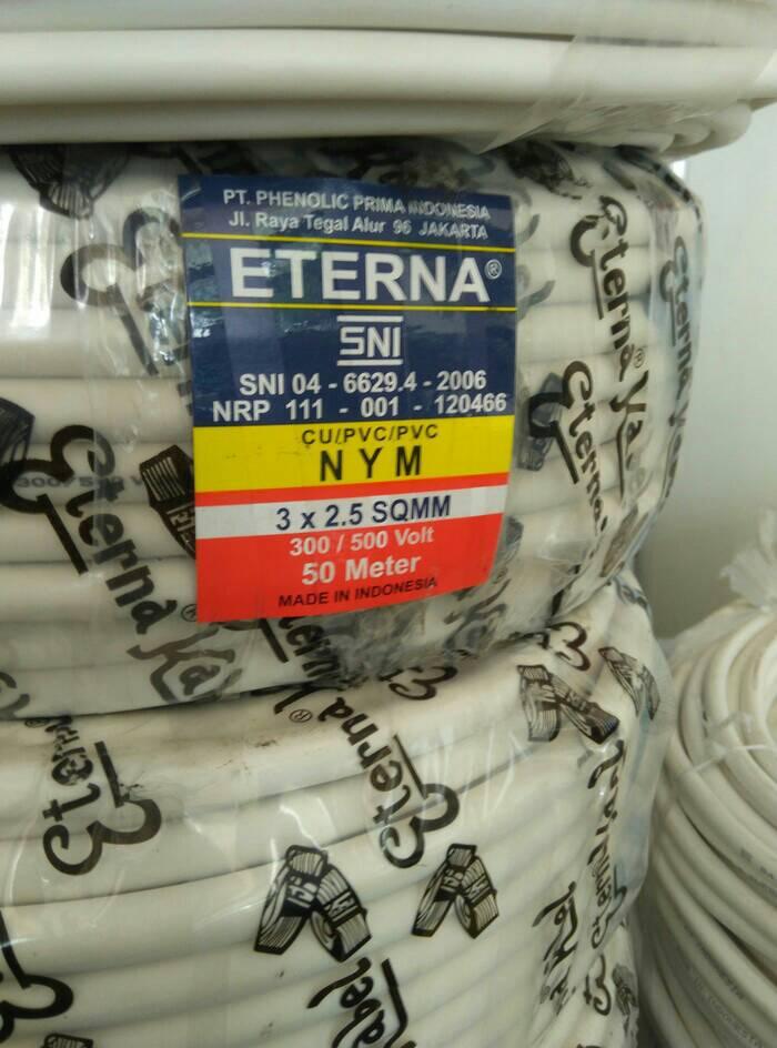 Jual Kabel Eterna 3x2,5 NYM / Kabel Listrik Eterna 3x2.5 50Meter - eterna - Jakarta Selatan ...