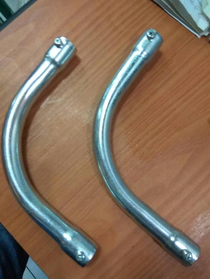 Jual Elbow Pipa conduit 20 mm ( sok bengkok L polos ) Galvanis ...