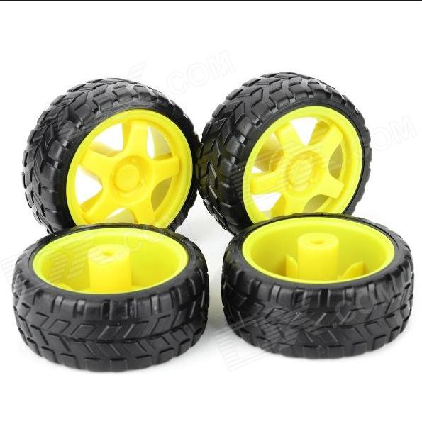 Jual RODA / BAN / WHEEL SMART CAR ARDUINO KUNING - Jakarta Barat ...