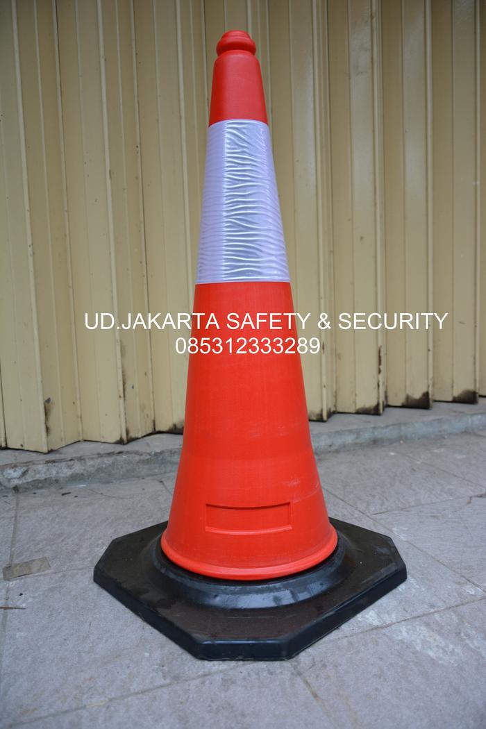 Jual TRAFFIC SAFETY CONES KERUCUT PENGAMAN JALAN 70 CM DURABLE EVA ...