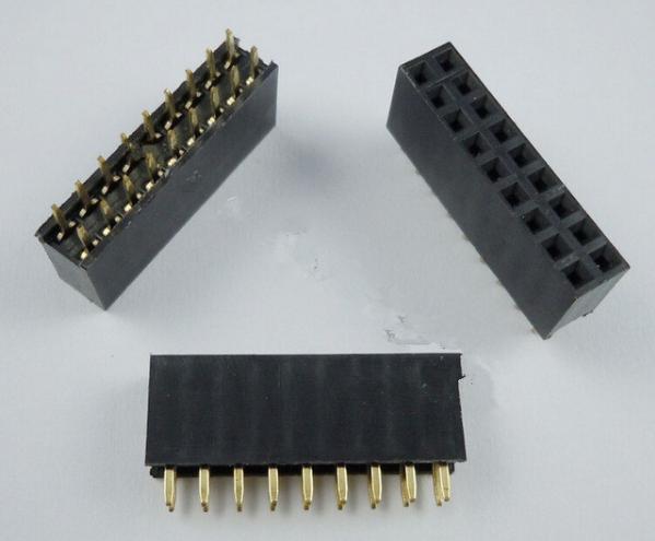 Jual Header Female 2X9 Pin p 18P 2.54mm Double Row Straight Pin 2x9p 2 ...